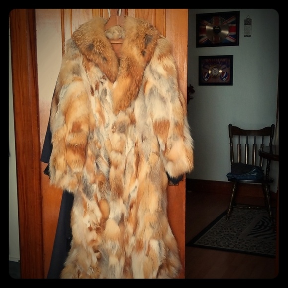 Jackets & Coats | Silver And Red Fox Boot Length Coat | Poshmark